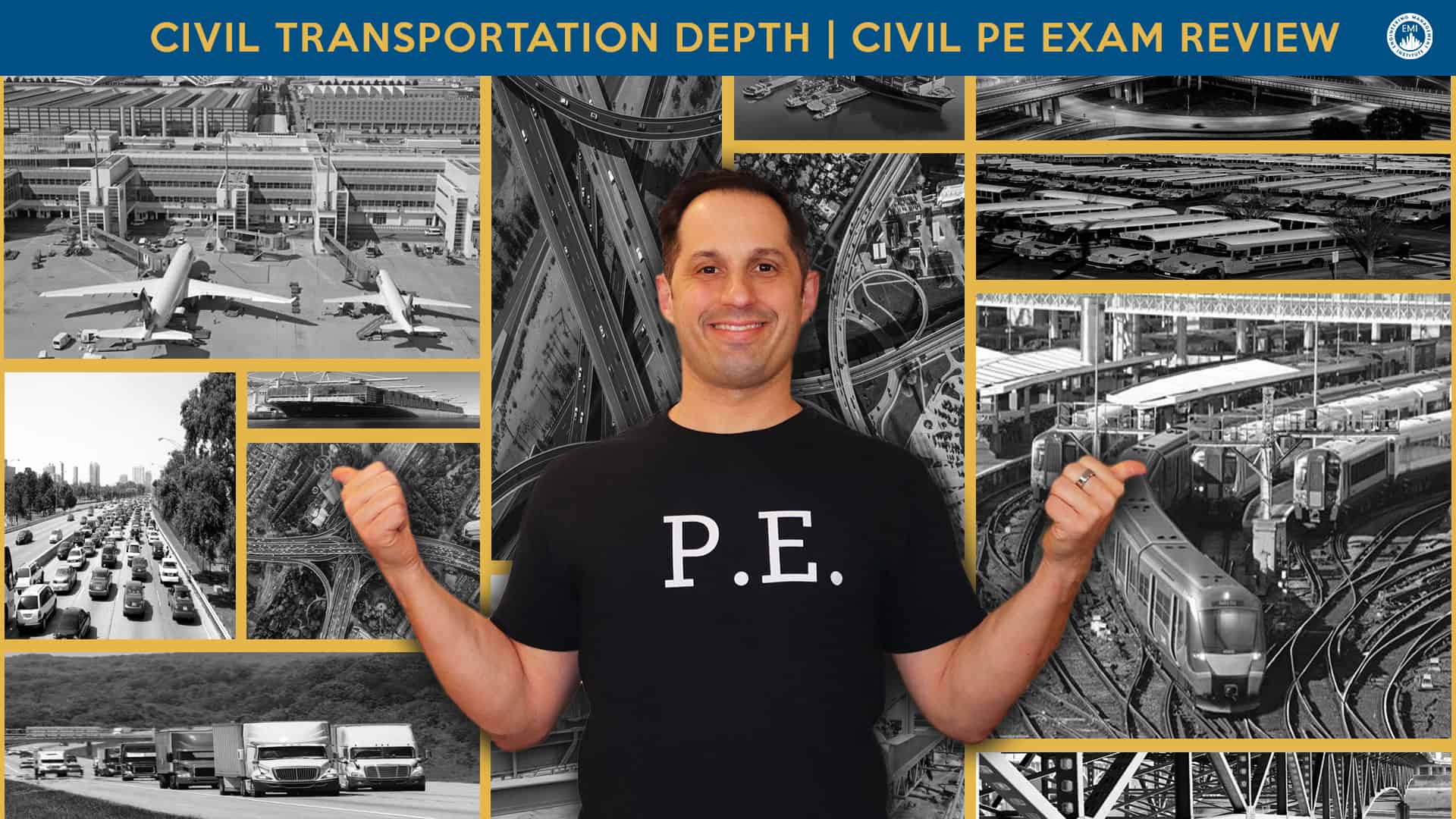 PE Civil Exam Depth: Transportation - PE Exam Passpoint by EMI