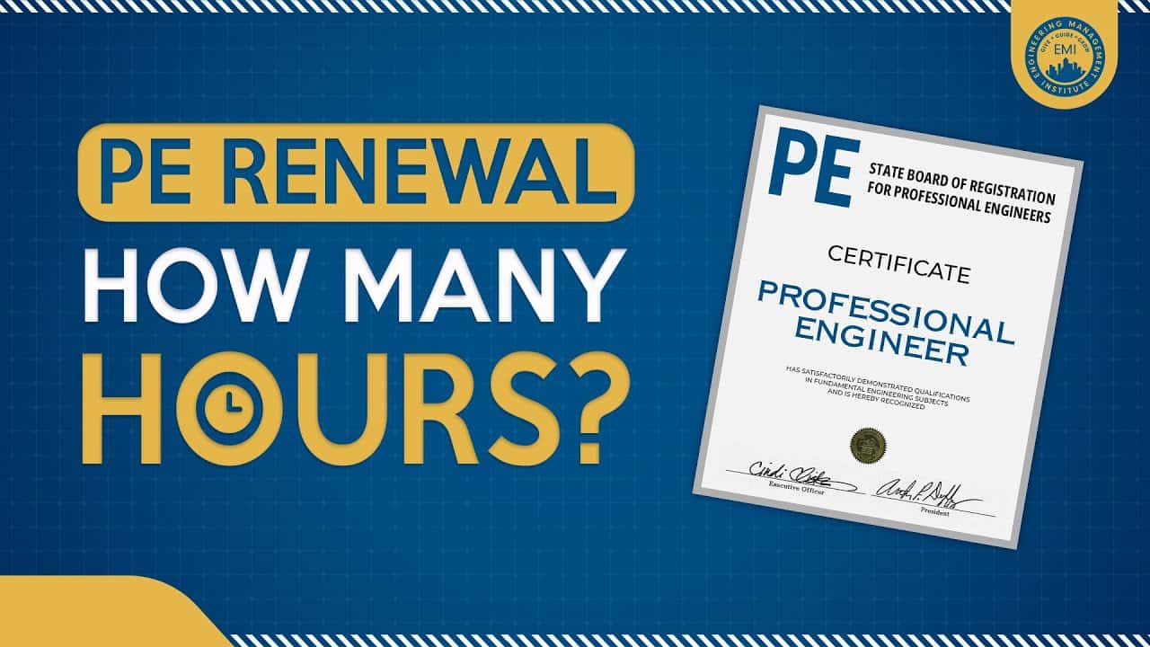 PE License Renewal: How Many PDH Hours Do You Need? - PE Exam Passpoint ...