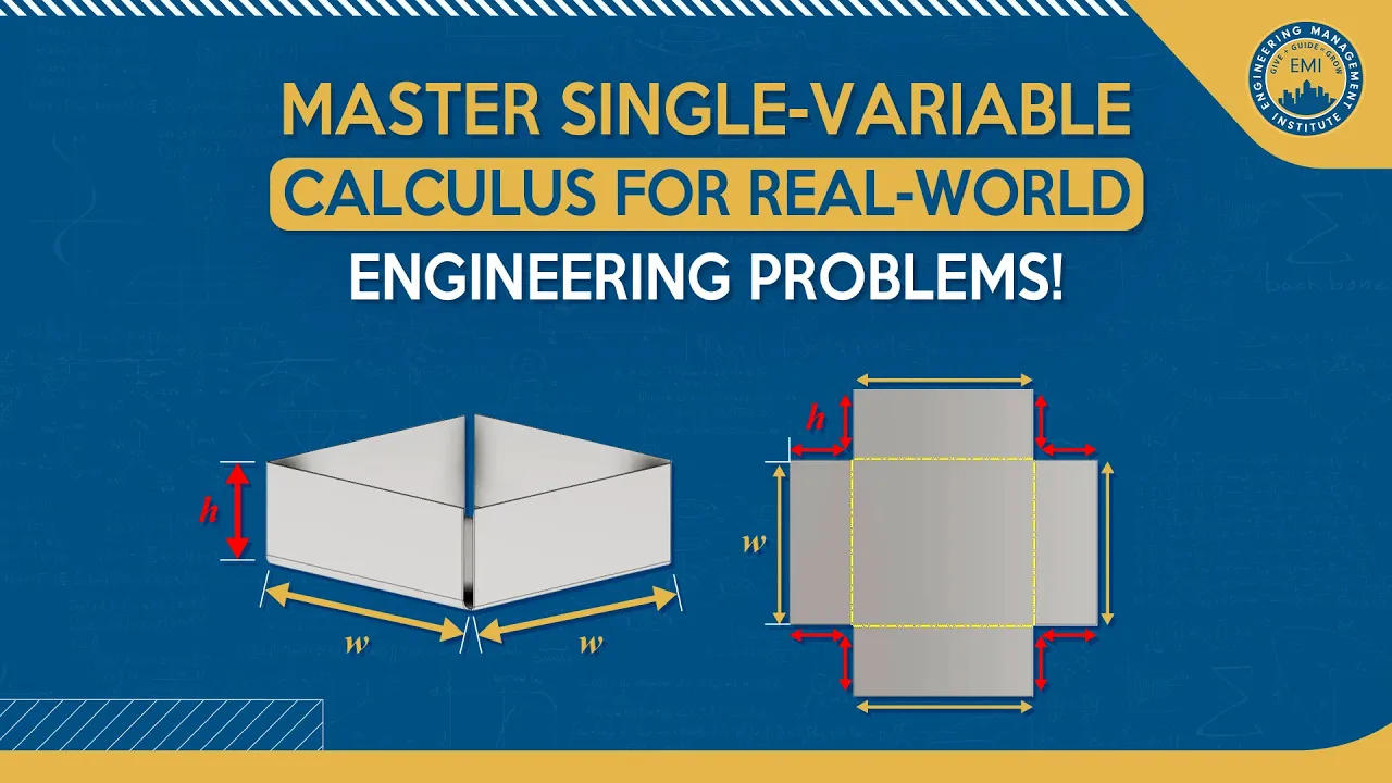 Master Single-Variable Calculus for REAL-WORLD Engineering Problems ...